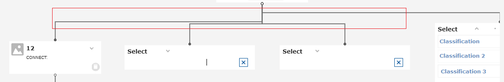 How to get one horizontal line in node link when connecting multiple ...