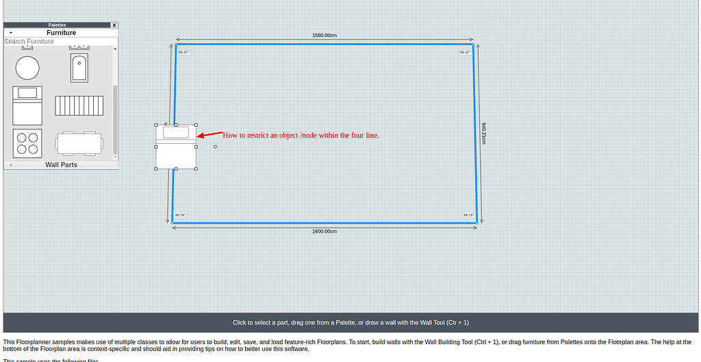 How To Restrict An Object Node Within Given Area Gojs Northwoods Software