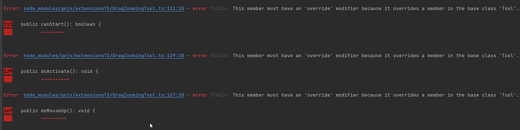 Import gojs/extensionsTS/DragZoomingTool create compilation error - GoJS - Northwoods Software