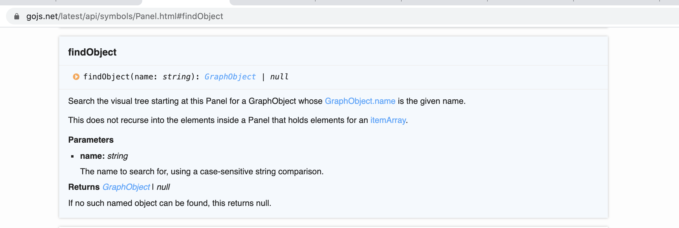 Unable To Find Object By Name Gojs Northwoods Software 